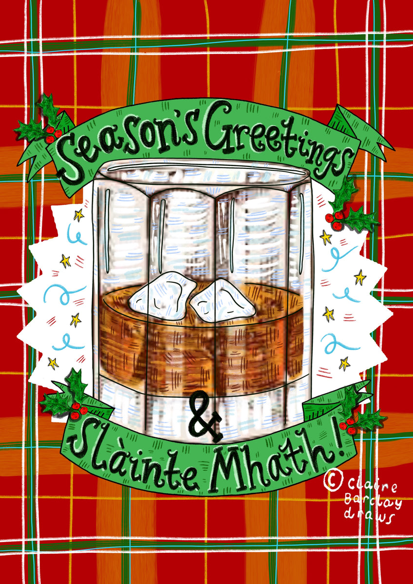 Seasons Greetings and Slainte Mhath! Christmas Tree Decoration – Claire ...