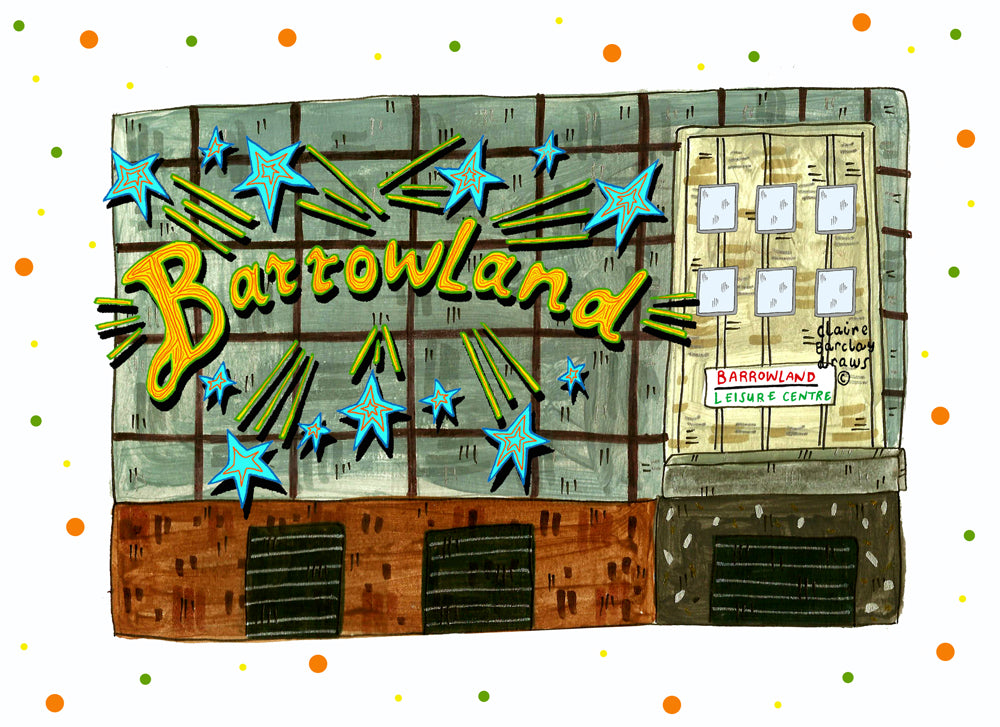 Barrowlands Glasgow Landmark Illustration Print – Claire Barclay Draws