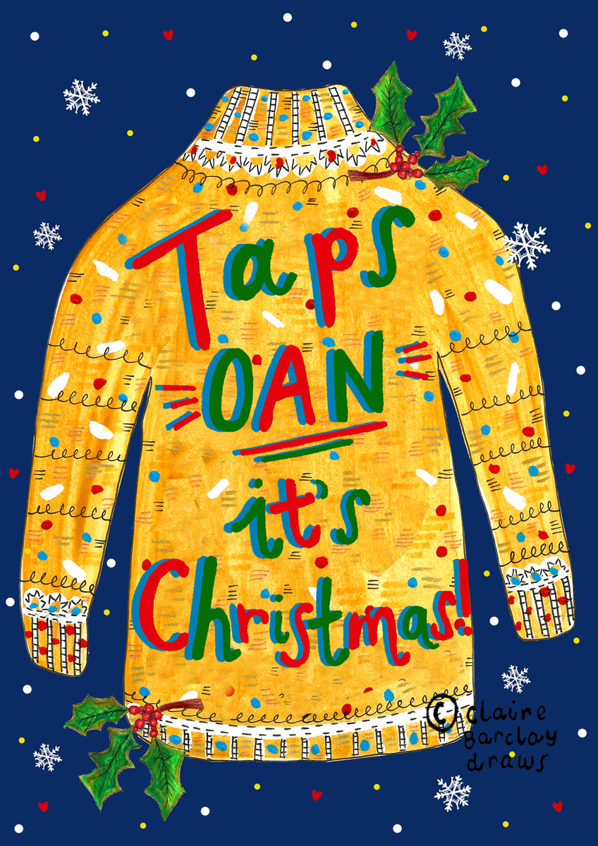 Taps OAN it's Christmas! Xmas Bauble – Claire Barclay Draws